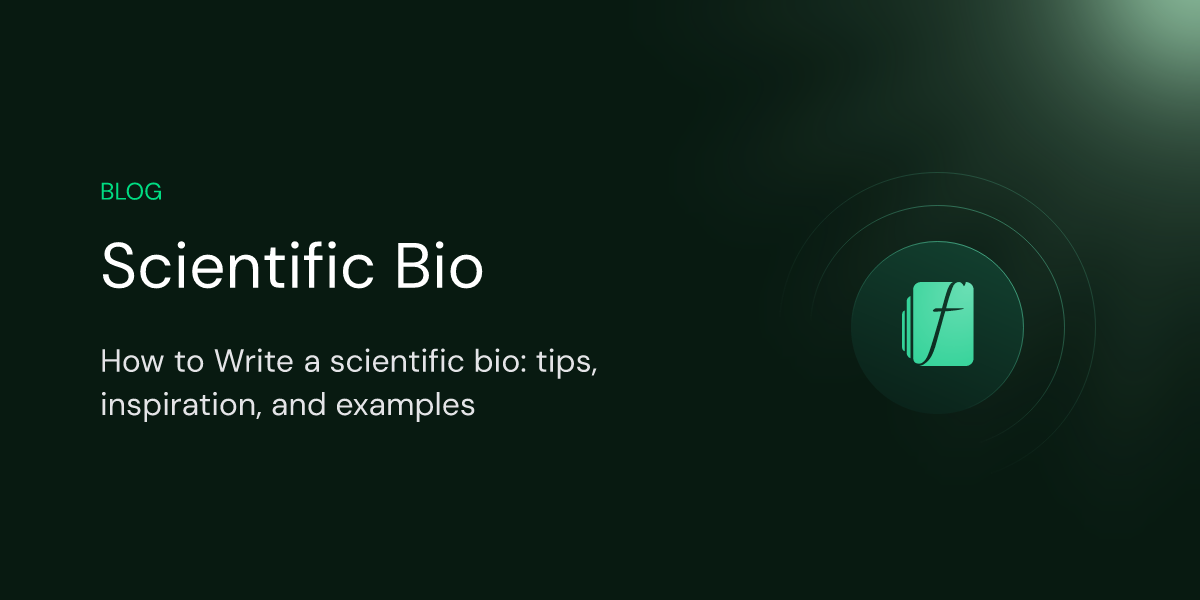 How to Write a scientific bio: tips, inspiration, and examples ...