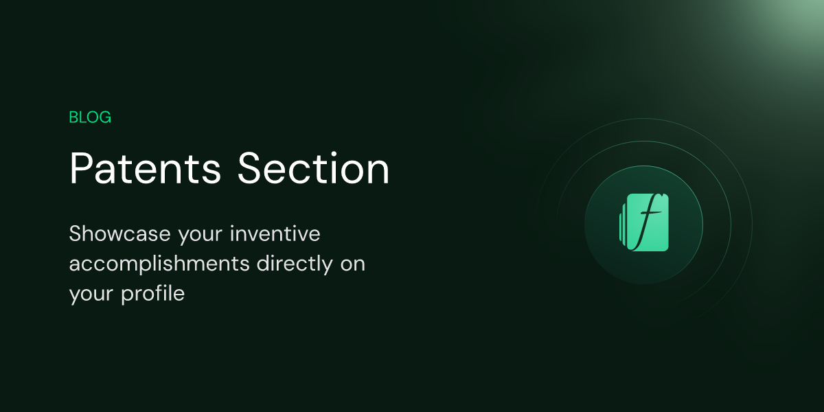 Introducing the “Patents” profile feature | Faculty Bio